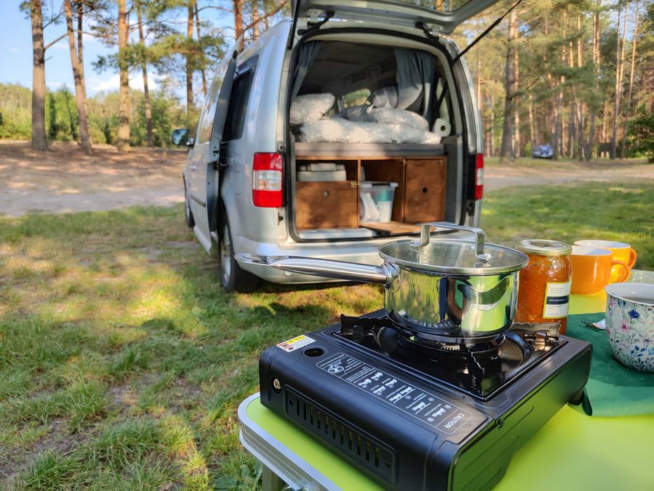 Kamper mini do wynajęcia Poznań Caddy Maxi / minivan / mini kamper ...