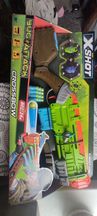Быстрострельный бластер Zuru X-Shot Crossbow Огонь по жукам 2 жука + 1: ...