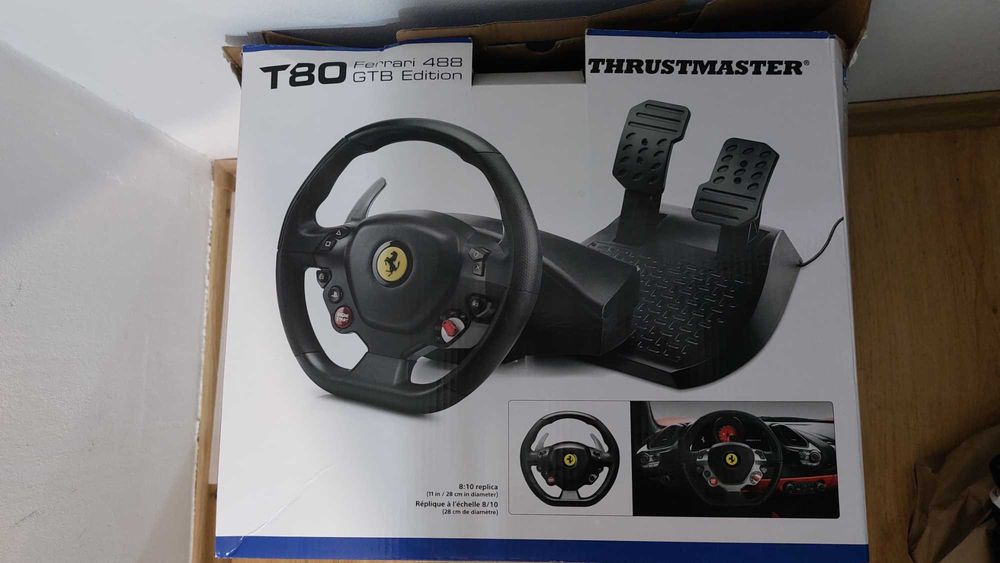 Активний руль Thrumaster T80 , Ferrari 488 GTB edition, з педалями.: 6 ...