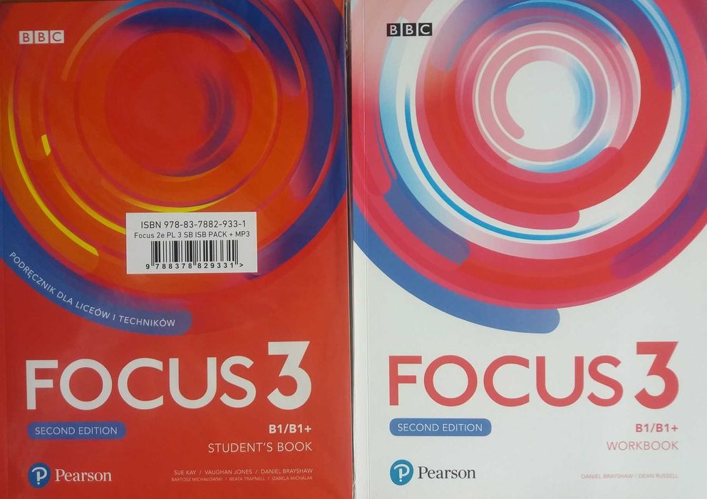 Focus 3 Student's Book + Benchmark + Workbook + Kompendium mat Pearson Radom • OLX.pl