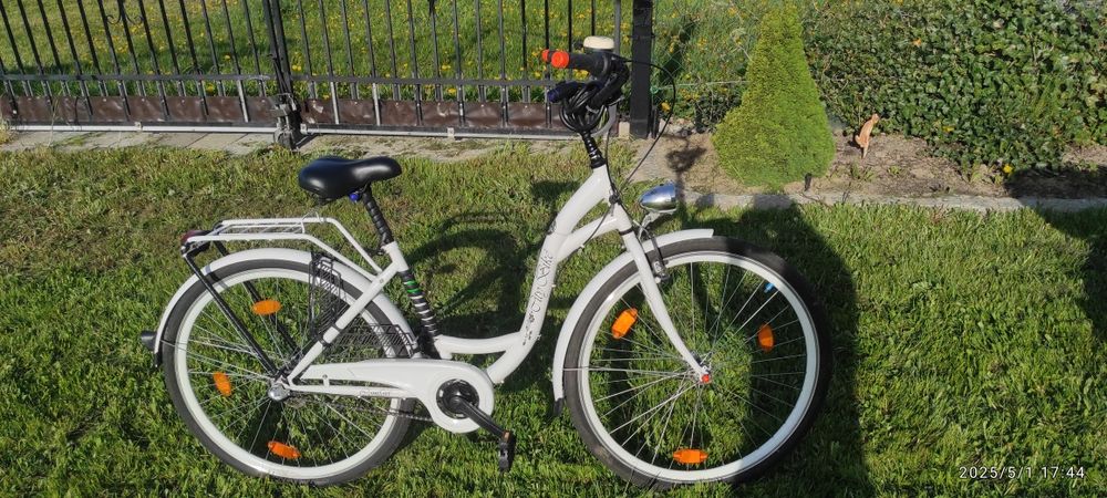 Rower miejski bialy lub czarny Kobylnica • OLX.pl