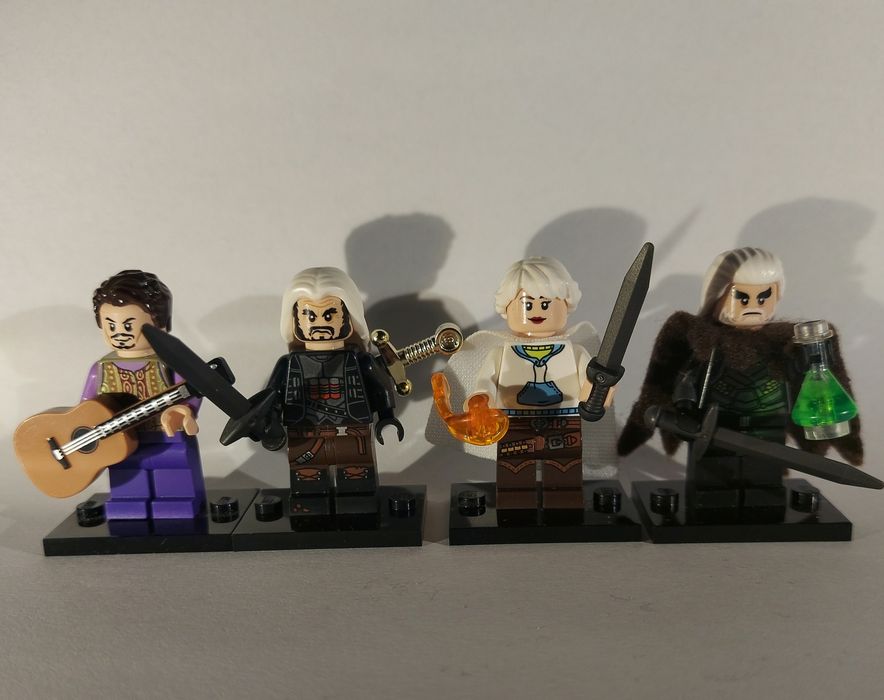 Lego MOC Wiedźmin, Gerald, Ciri, Jaskier, Vesemir Kraków Bronowice • OLX.pl