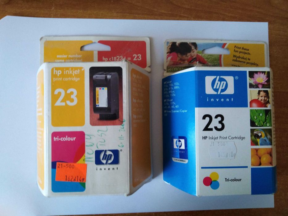 TUSZ HP 23 KOLOR ORYGINAŁ 710c 720c 722c 810c 880c 890c 895cxi c1823d ...