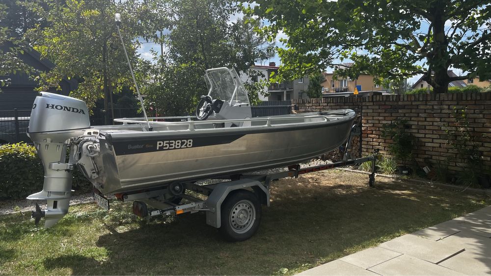 BUSTER SCC - łódź aluminiowa komplet z przyczepą i silnikiem Piastów ...