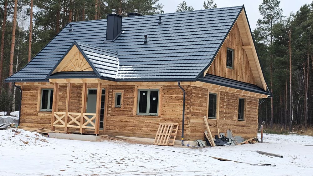 Dom z rozbiórki do przeniesienia z bala drewniany gotowy do montażu ...