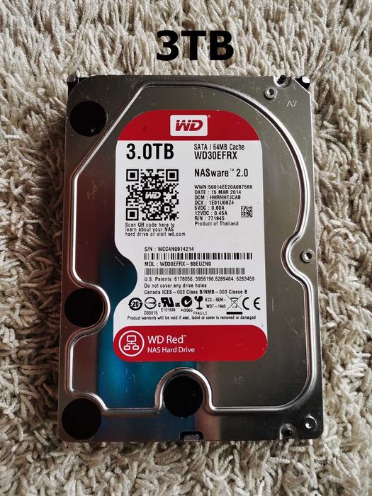 HDD 3TB WD Red 3.5" Jastrzębie-Zdrój • OLX.pl
