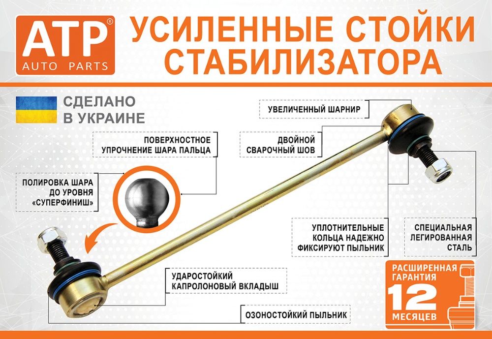Усиленные стойки втулки стабилизатора, гарантия 12 мес.: 380 грн ...