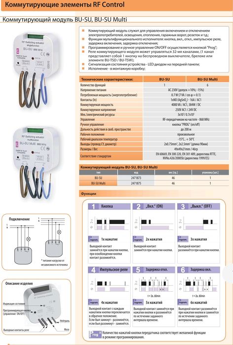 Радіокероване реле ETI RF control 868 Мгц+Пульт керування: 1 000 грн ...