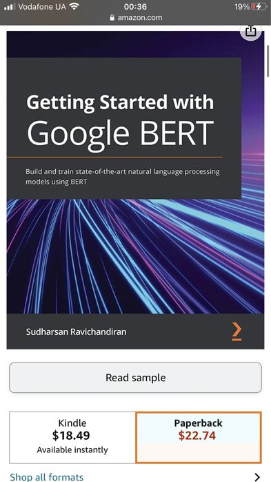 Getting Started with Google BERT (Sudharsan Ravichandiran): 700 грн. - Книги / журнали Коломия ...
