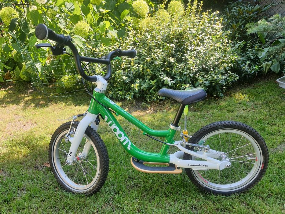 Rowerek biegów Woom 1 plus + Zielony Żyrardów • OLX.pl