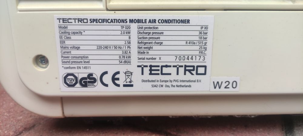Klimatyzator przenośny Tectro TP 020, 2kW Tarnów • OLX.pl