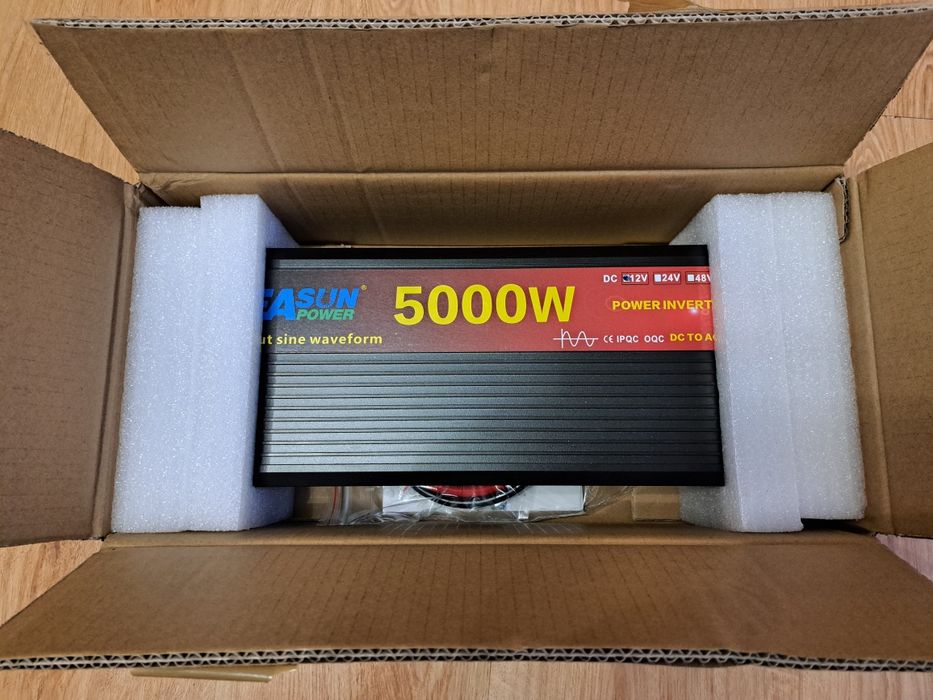 Przetwornica falownik inverter inwenter czysty sinus 12v 230v 5000w Karczów • OLX.pl