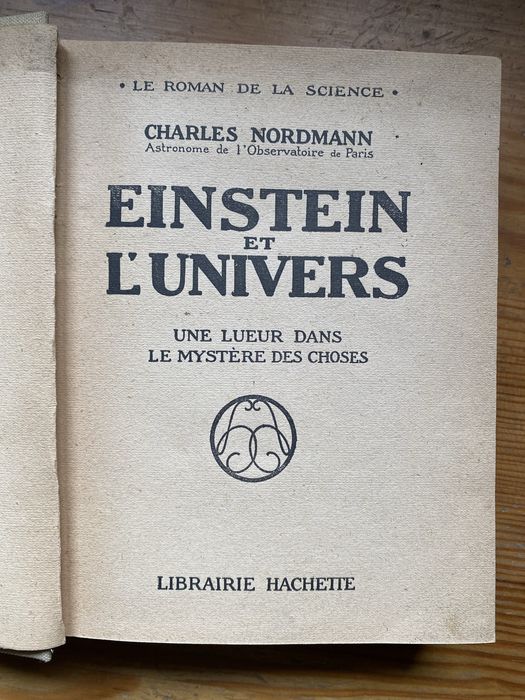 Charles Nordmann: Einstein i wszechświat Einstein et l'Univers, 1921 ...