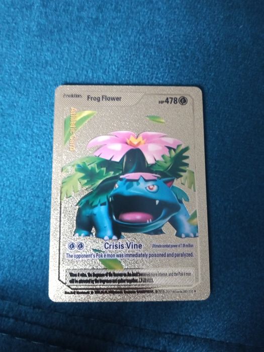 Unikatowa karta Pokemon FROG FLOWERS 478 HP Legionowo • OLX.pl