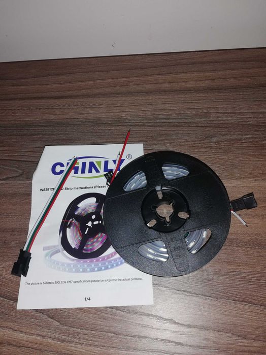 Taśma LED CHINLY 1M 60 diod wodoodporny IP67 biały. Łódź Bałuty • OLX.pl