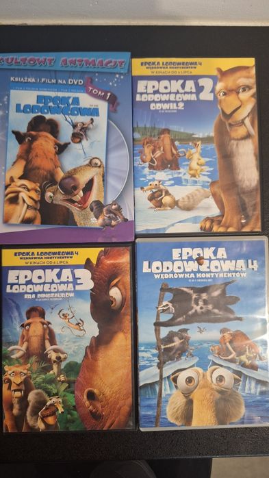 Epoka Lodowcowa 1,2,3,4 dvd Tarnów • OLX.pl