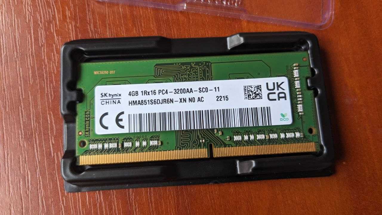 Оперативка для ноутбука / ОЗУ - SK Hynix 4Gb 1Rx16 PC4-3200: 250 грн ...