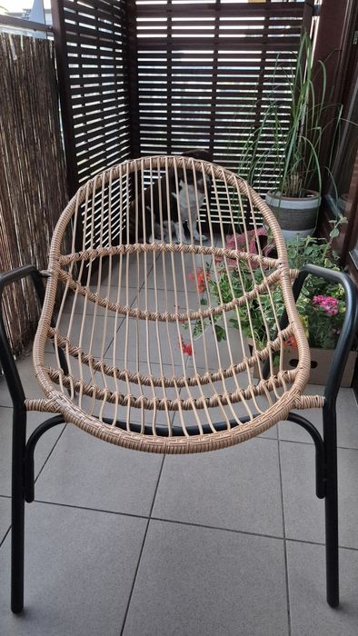 Krzesło ogrodowe, fotel z podłokietnikami Blooma Cuba. Kraków Dębniki ...