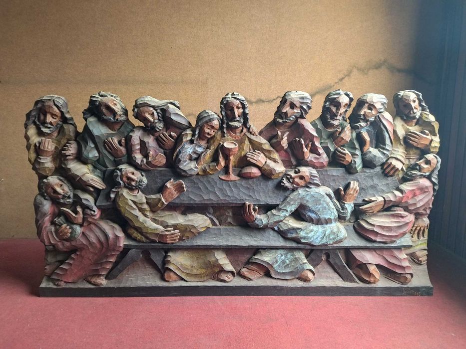 Escultura Última Ceia de Ema Brandão Serzedo E Perosinho • OLX Portugal