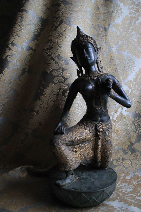 Stara figura tancerki Azja, Birma? Warszawa Wola • OLX.pl