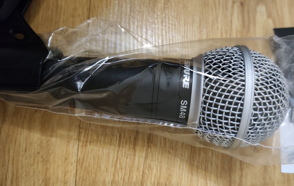 Shure Sm-48 LC оригінал Мексика мікрофон фон шур проіесійний вокал: 2 ...