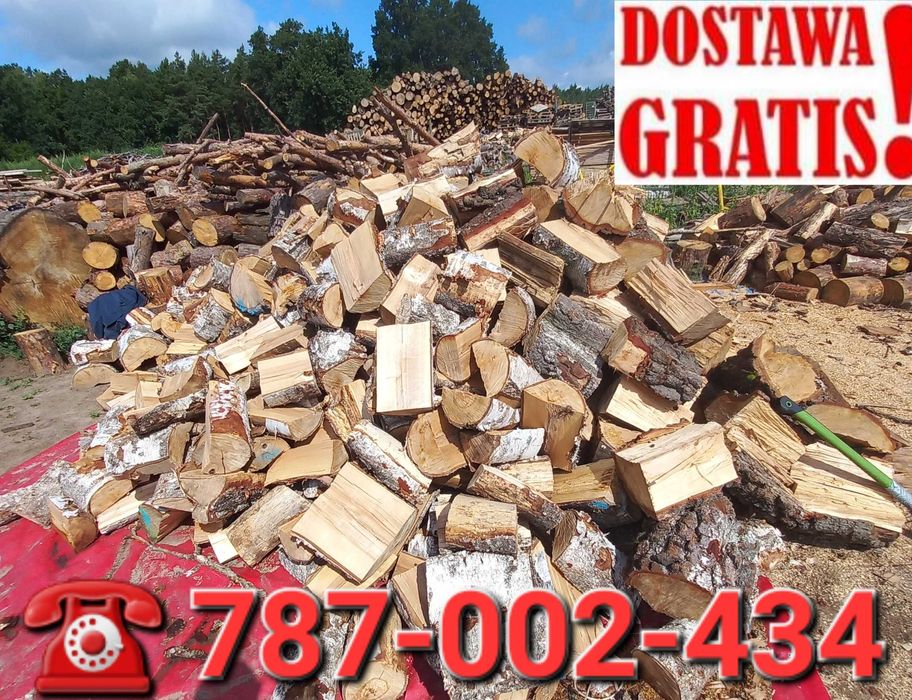 Układane drewno kominkowe opałowe Dąb Buk Wiąz Jesion Brzoza Olcha Sos Poznań Jeżyce • OLX.pl