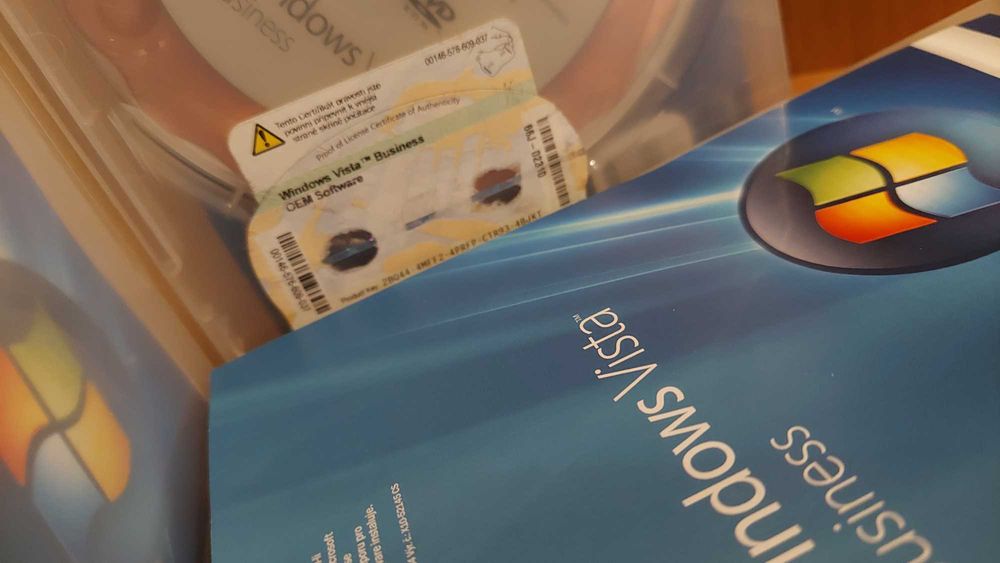 Microsoft Windows Vista Business z płytą DVD i kluczem Żory • OLX.pl