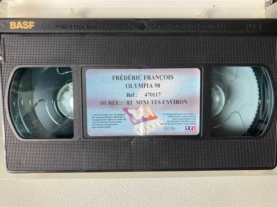 [VHS] Frédéric François: Olympia 96 & 98 (não testado) Fernão Ferro ...