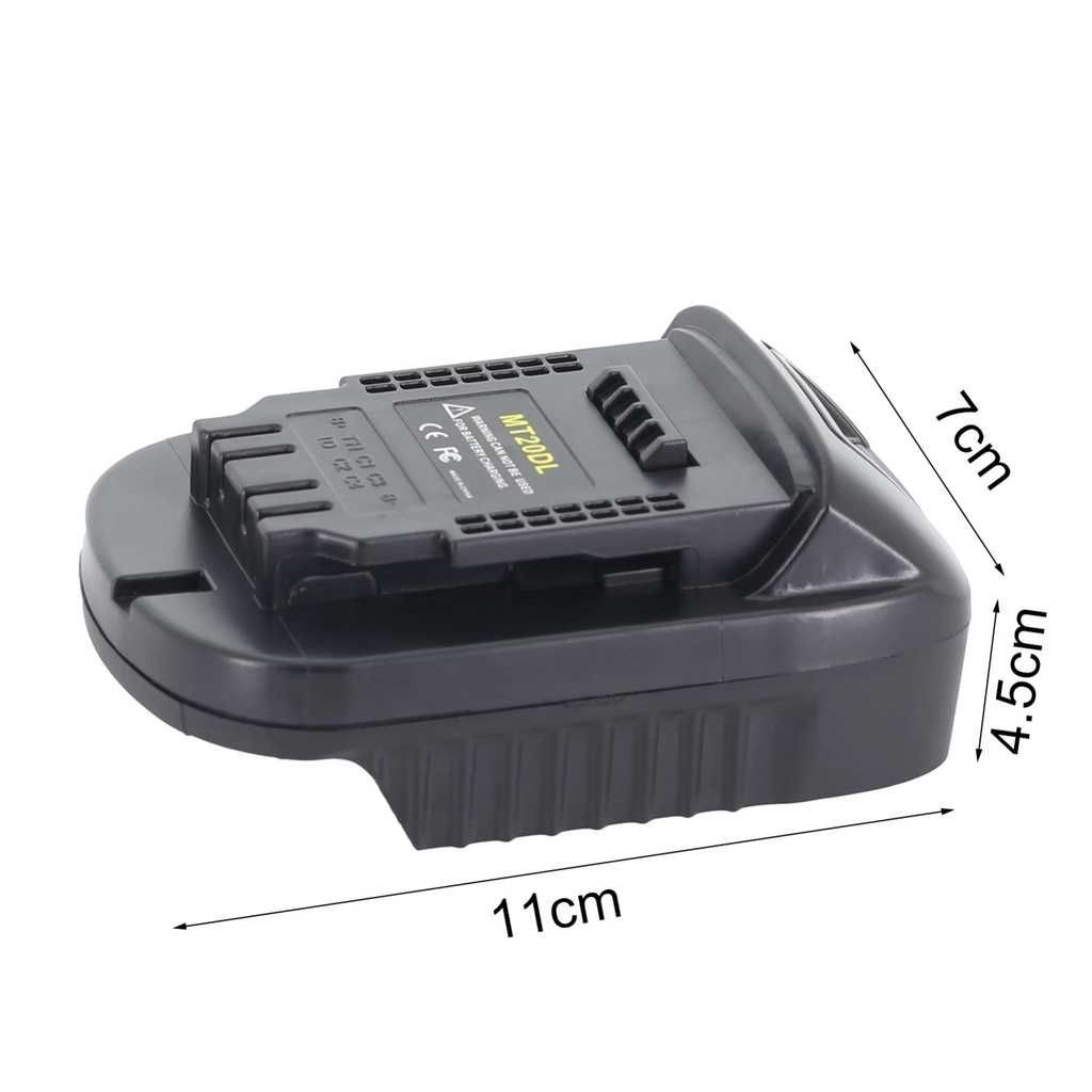 FABRYCZNY Adapter konwerter przejściówka baterii makita 18v na dewalt ...