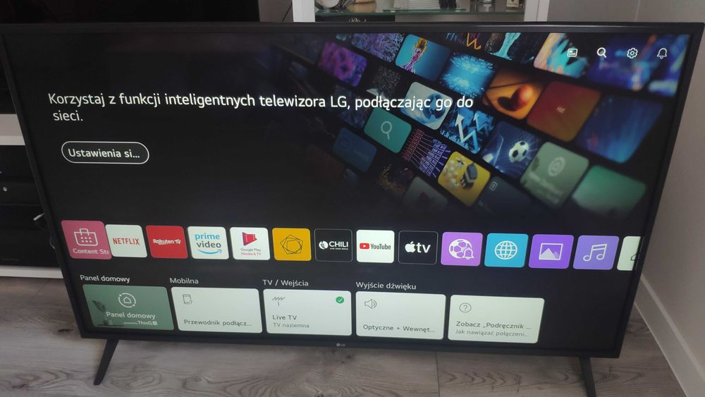 Tv LG 55 cali UHD 4K DVB-T2 HEVC Wi-Fi satelita YouTube Netflix Bieruń ...