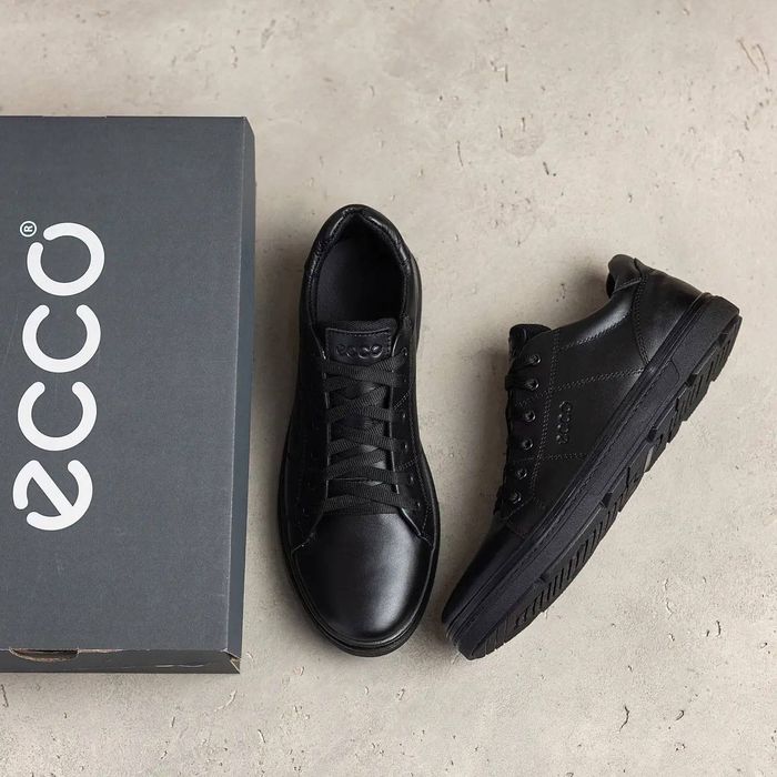 Черные кроссовки ecco для уверенных мужчин: комфорт на каждый день.: 1 700 грн. - Кросівки для ...