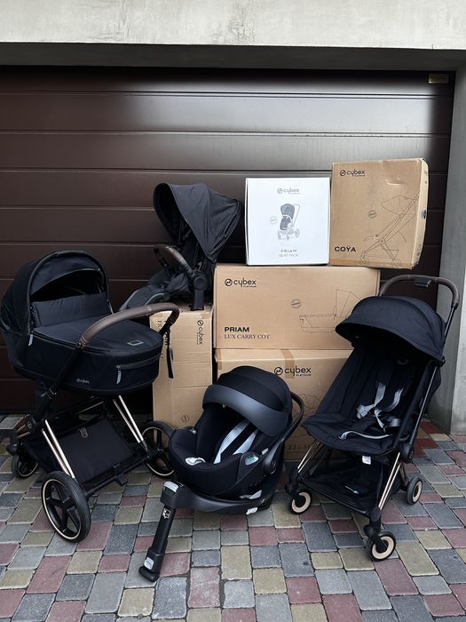Коляска Cybex Priam 4.0 коляска 2 в 1 Sepia Black шасі Rosegold: 49 000 ...