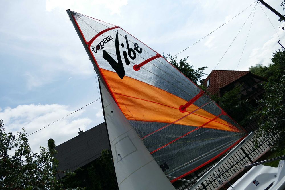 Łódź żaglowa żaglówka Topper Topaz Vibe 3.80m + wózek, 2x grot Toruń ...
