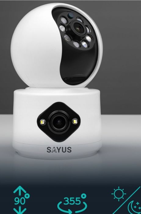 Sayus Obrotowa kamera IP wifiwewnętrzna niania elektroniczną dwa obie ...