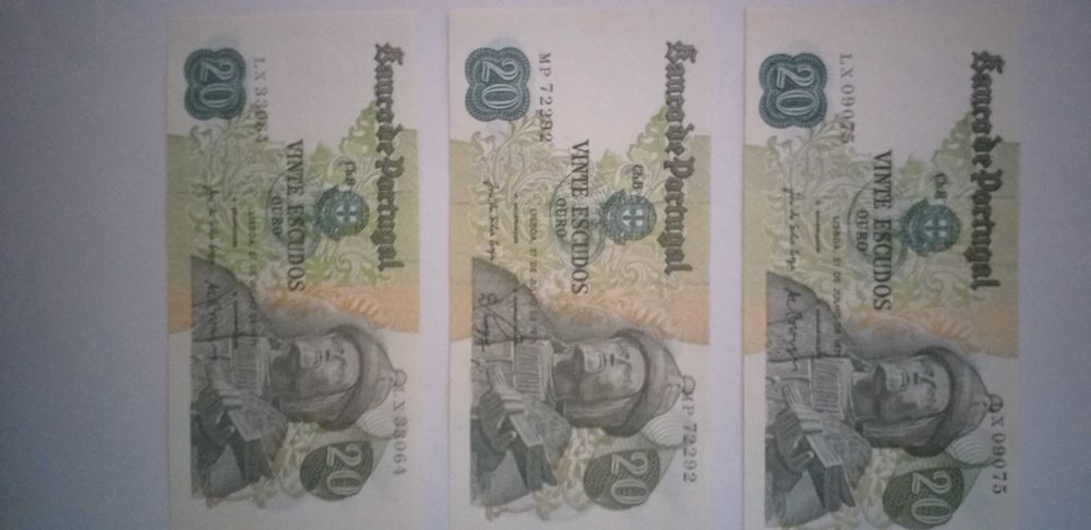 Notas de Escudos para Colecionadores a partir de Moita • OLX.pt