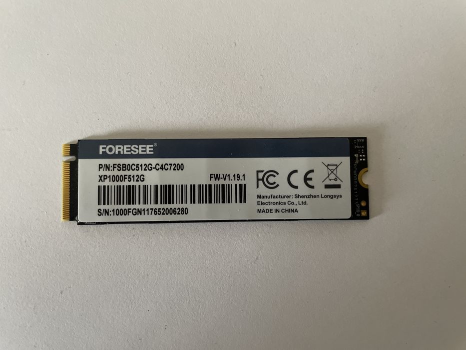 Пам’ять NVMe SSD 512гб FORESEE XP1000F512G: 1 000 грн. - Запчастини для ...