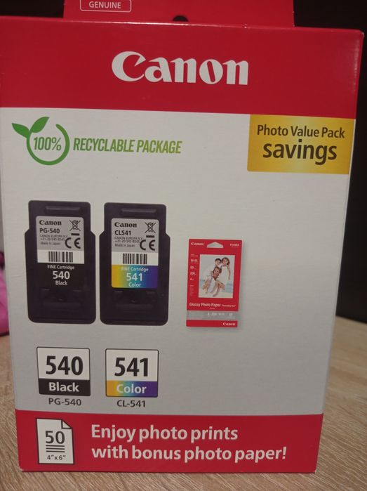 Tusz Canon PIXMA 540 i 541 zestaw Grodzisk Mazowiecki • OLX.pl