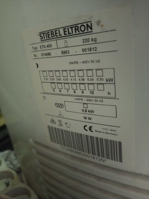 PIEC, GRZEJNIK akumulacyjny ELEKTRYCZNY 4K Stiebel Eltron ETS 400 ...