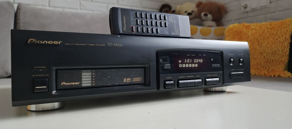 Pioneer PD-M426, odtwarzacz, zmieniarka CDx6, HiFi. Pilot. Stan super ...