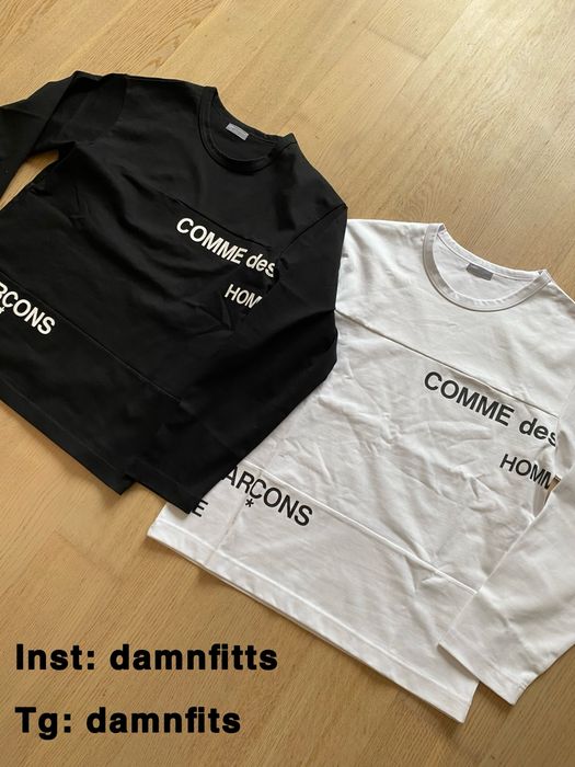 Лонгслів Comme des garcons homme 2001 split logo longsleeve: 2 900 грн ...