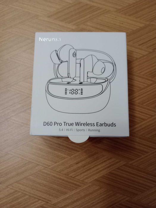 Słuchawki bezprzewodowe Nerunsa D60 Pro Bluetooth 5.4 Hi-Fi Sport nowe ...