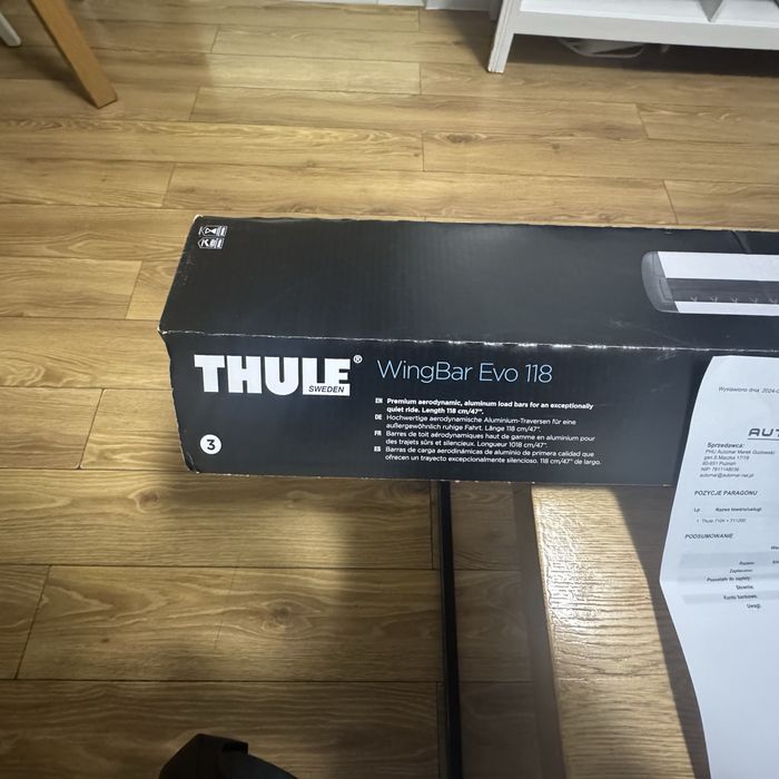 Belki dachowe Thule WingBar Evo 118+ stopy 710410 Przyborki • OLX.pl