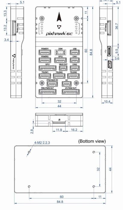 Holybro Pixhawk 6C + PM02 V3 Power Module (Aluminum Case): 12 300 грн ...