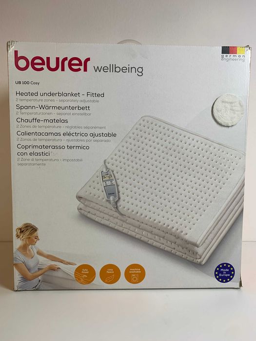 Beurer UB 100 Cosy Rozciągliwa ciepła mata grzewcza podkładka 90/100 ...