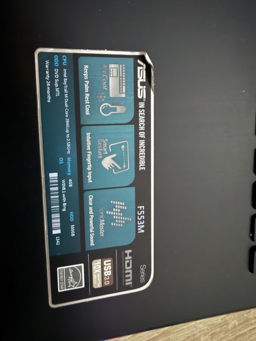 Laptop Asus F553M z napędem 15,6 cala Windows 10 Łódź Śródmieście • OLX.pl