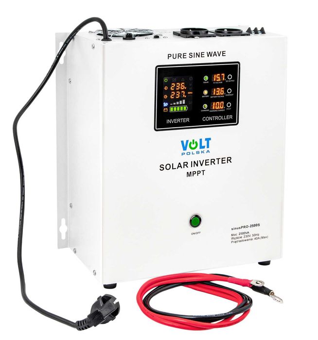 Гібридний сонячний інвертор Volt Sinus Pro 2500S 24V 2500VA/1800W: 16 ...