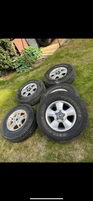 Koła Felgi Aluminiowe Jeep Wj/Wg 5x127, 4x Geolandar AT G015 245/75/16 Kraśnik • OLX.pl
