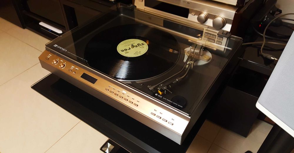 Gramofon Optonica Sharp RP 7100 stan idealny gold-grafit Nowy Modlin ...