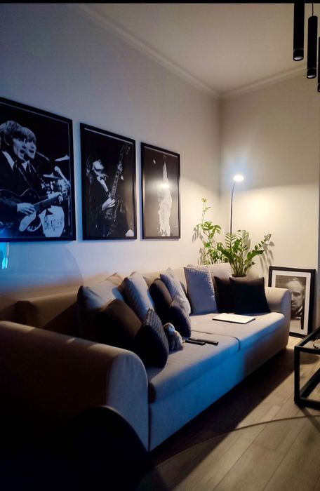 Sofa Royal beżowa z funkcją spania i pojemnikiem na pościel BRW Bytom ...