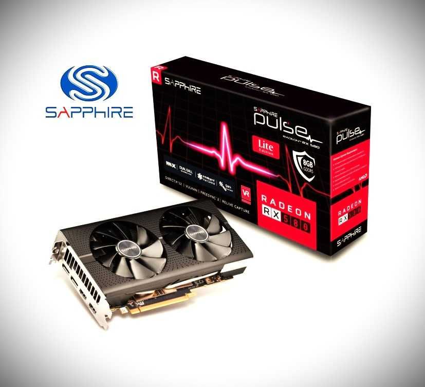 Sapphire RX 580 PULSE 8GB GDDR5 Видеокарта AMD Radeon RX580 PULSE: 2 ...